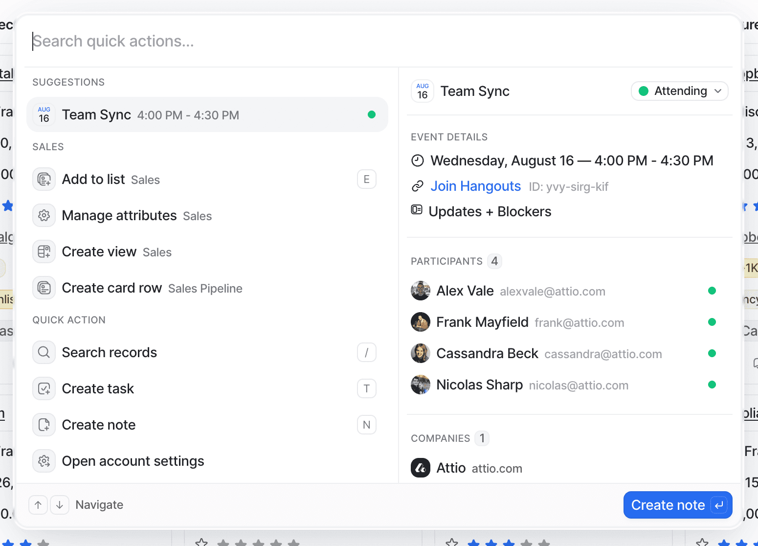 Navigating your workspace | Attio Help Center