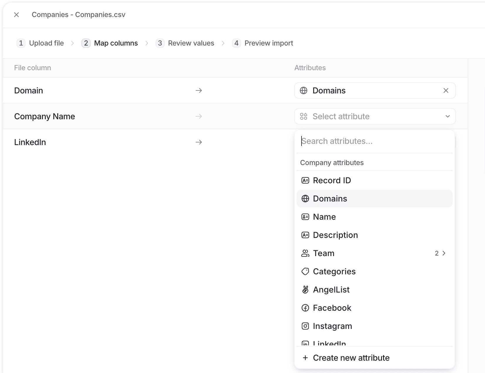 Introduction to data importing | Attio Help Center