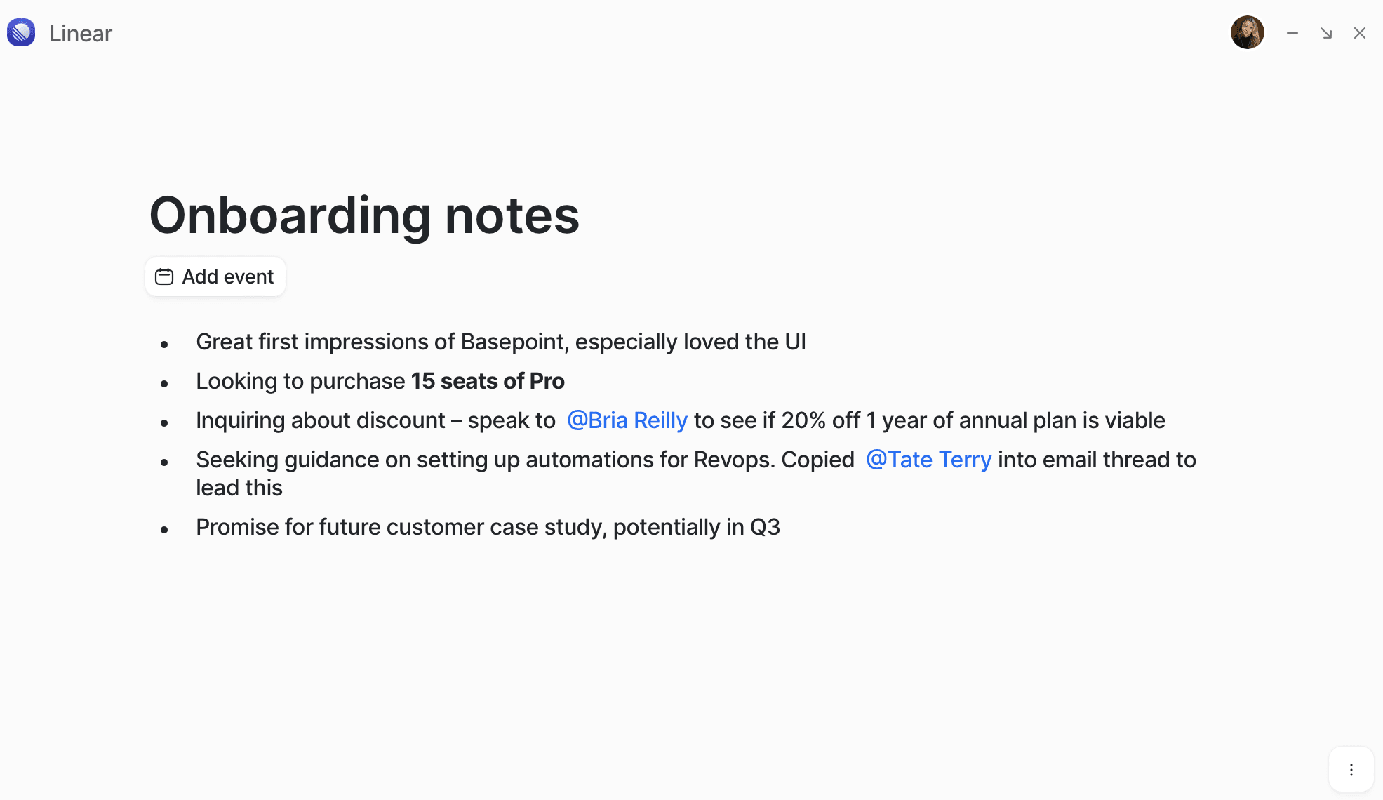 Introduction to notes | Attio Help Center