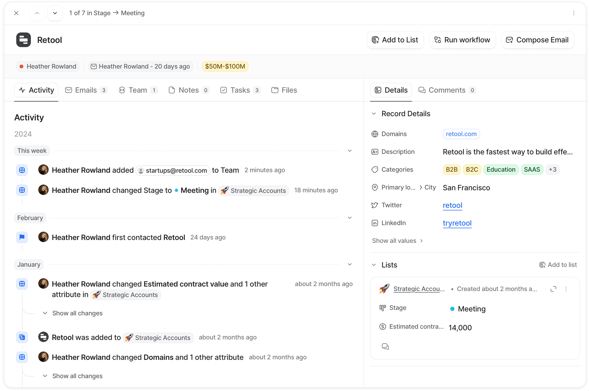 Understanding records | Attio Help Center